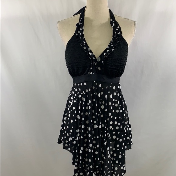 Swim | Free Flowing Black White Tankini Or Top | Poshmark